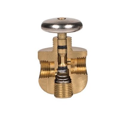 1/8″ Brass Push Button Valve (FOR CO2) - Push Button Valves - Alpine Echo